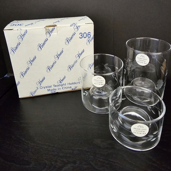 Princess House | Accents | Princess House Set 3 Tealight Holders | Poshmark